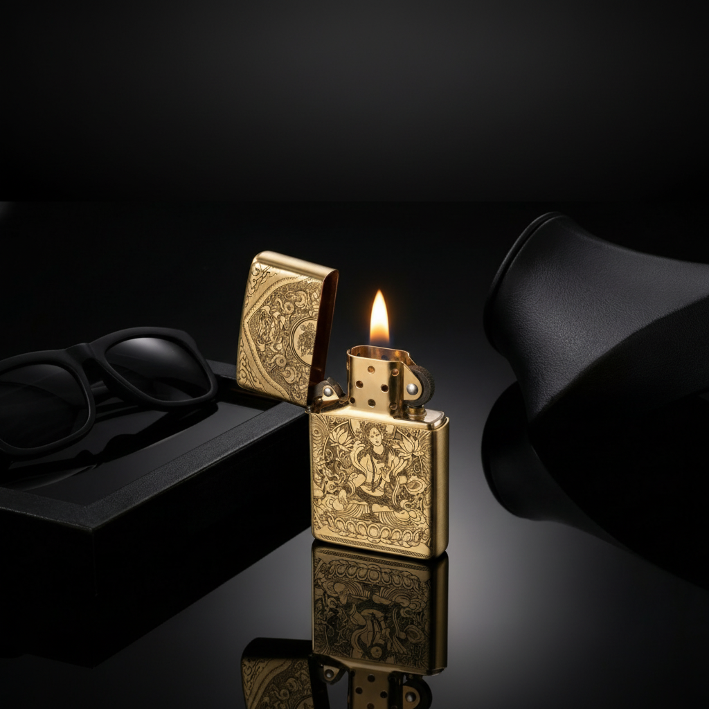 C ZORRO Brass Ultra Thin Double 5 – Blaze Lighters