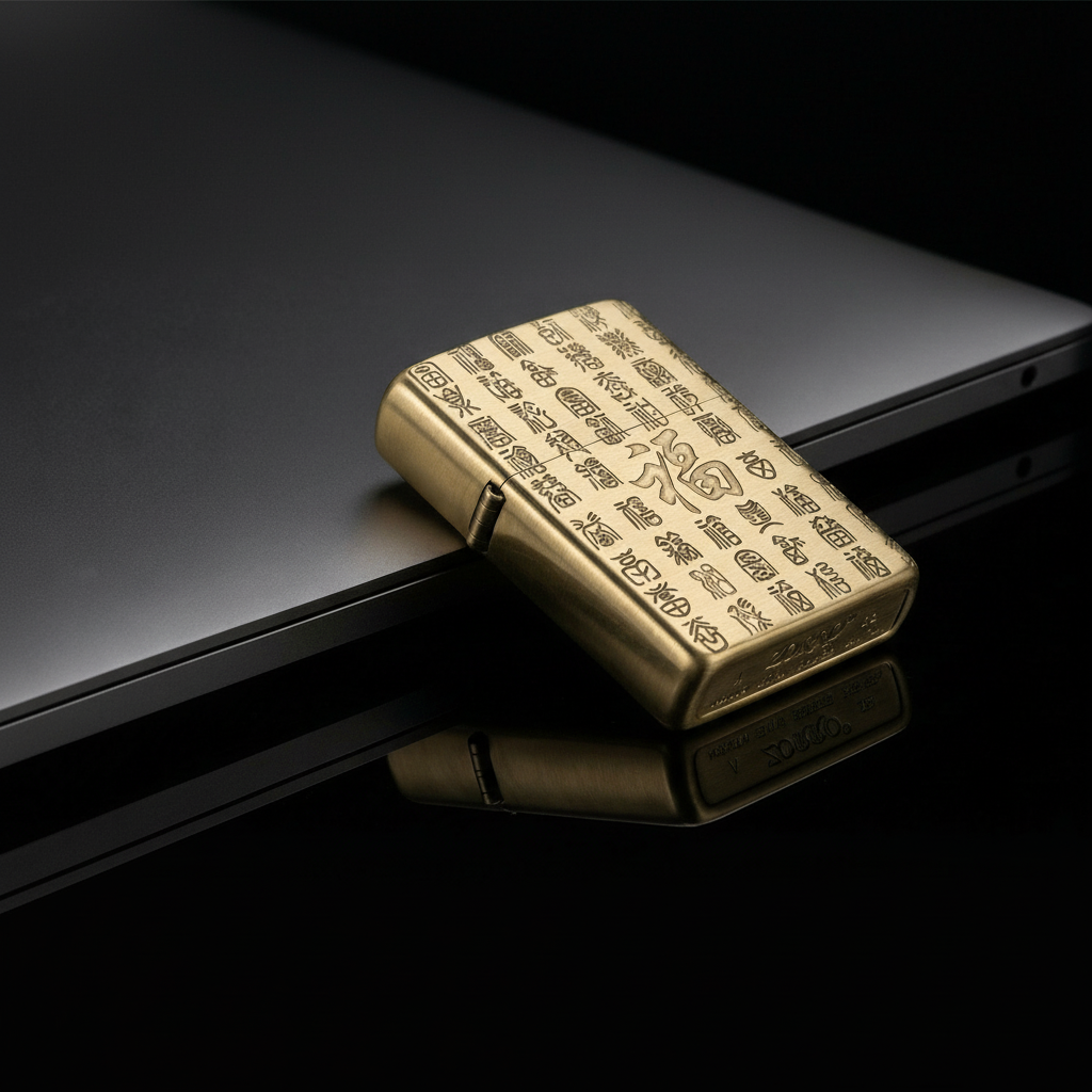 D ZORRO Brass Ultra Thin Double 2 – Blaze Lighters