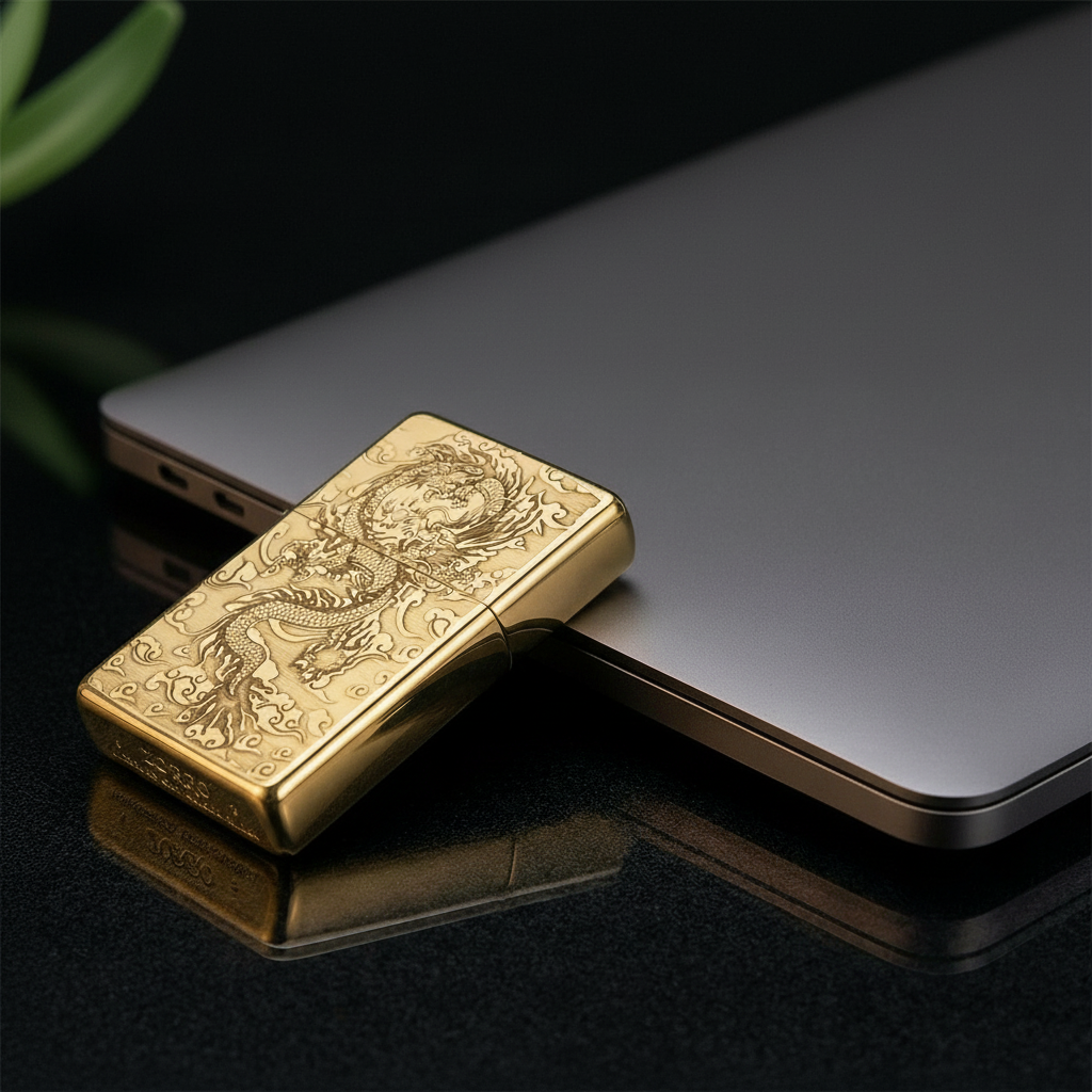 G ZORRO Brass Ultra Thin Double 7 – Blaze Lighters