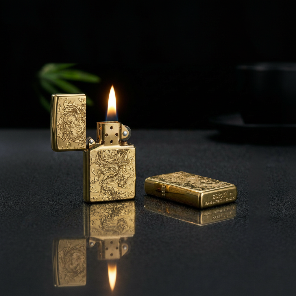 G ZORRO Brass Ultra Thin Double 7 – Blaze Lighters
