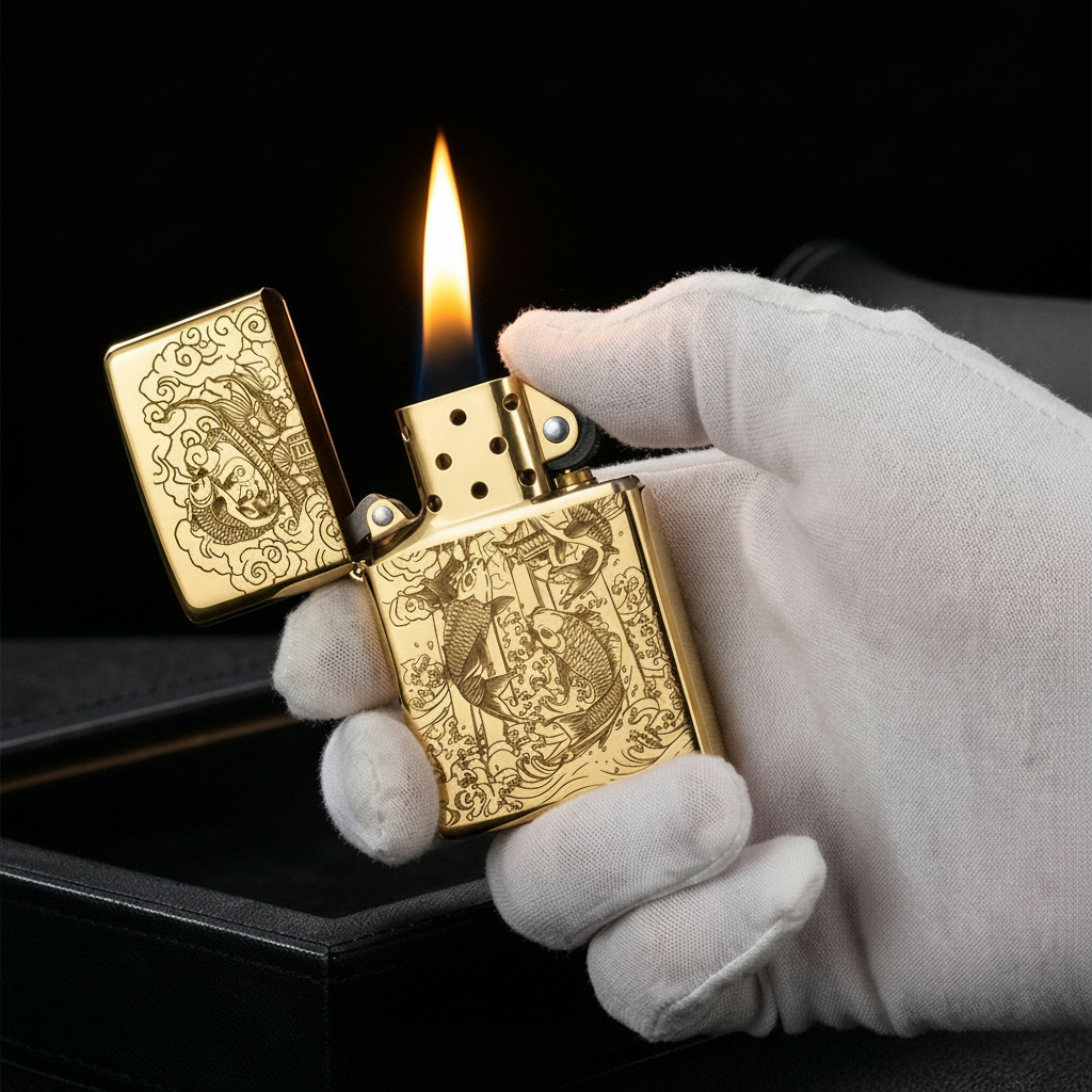 G.ZORRO Brass Ultra Thin Double 10 – Blaze Lighters