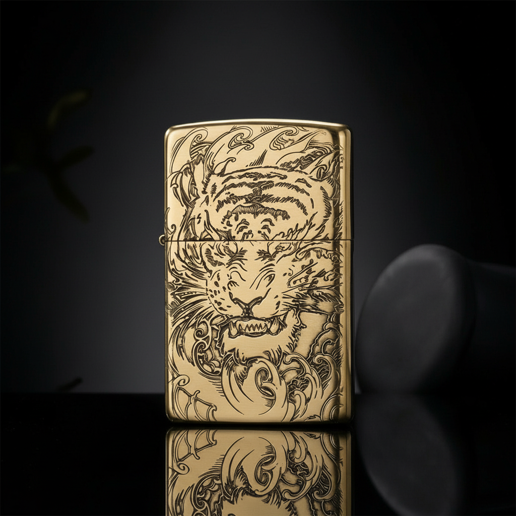 H.ZORRO Brass Ultra Thin Double sided 1 – Blaze Lighters