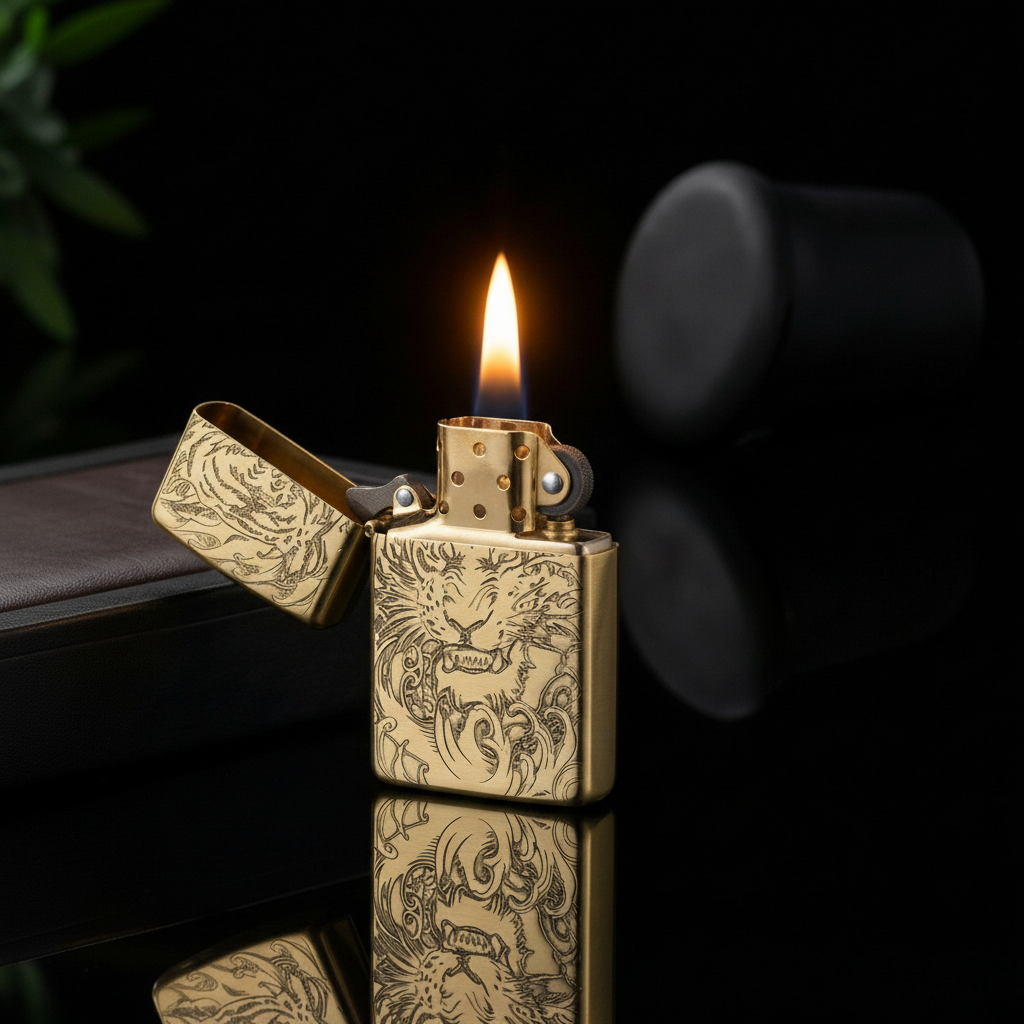 H.ZORRO Brass Ultra Thin Double sided 1 – Blaze Lighters