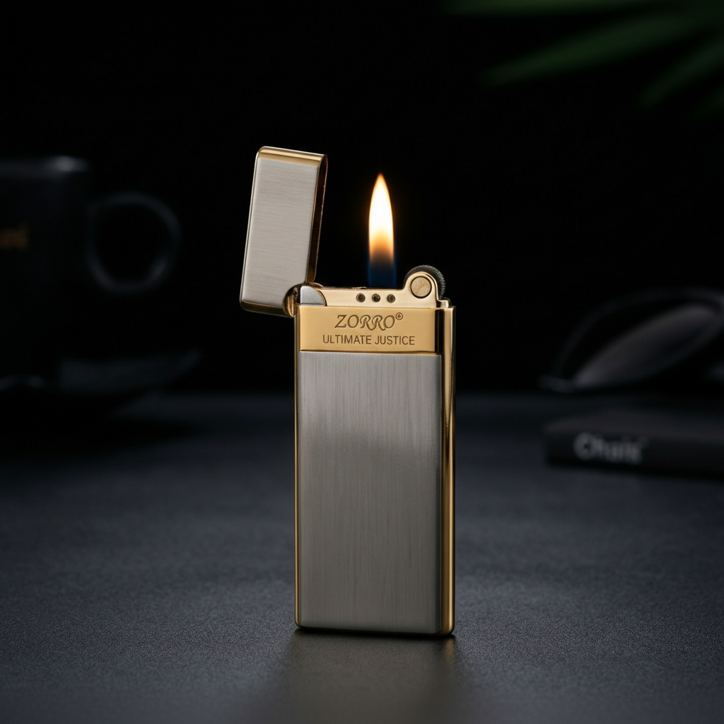 A Zorro 636 Metal Ultra Thin Butane – Blaze Lighters